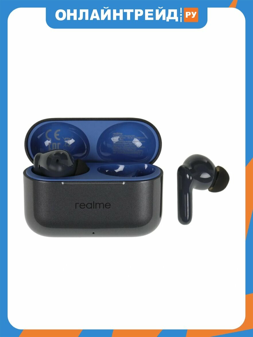 Беспроводные наушники Realme Buds T200 серый