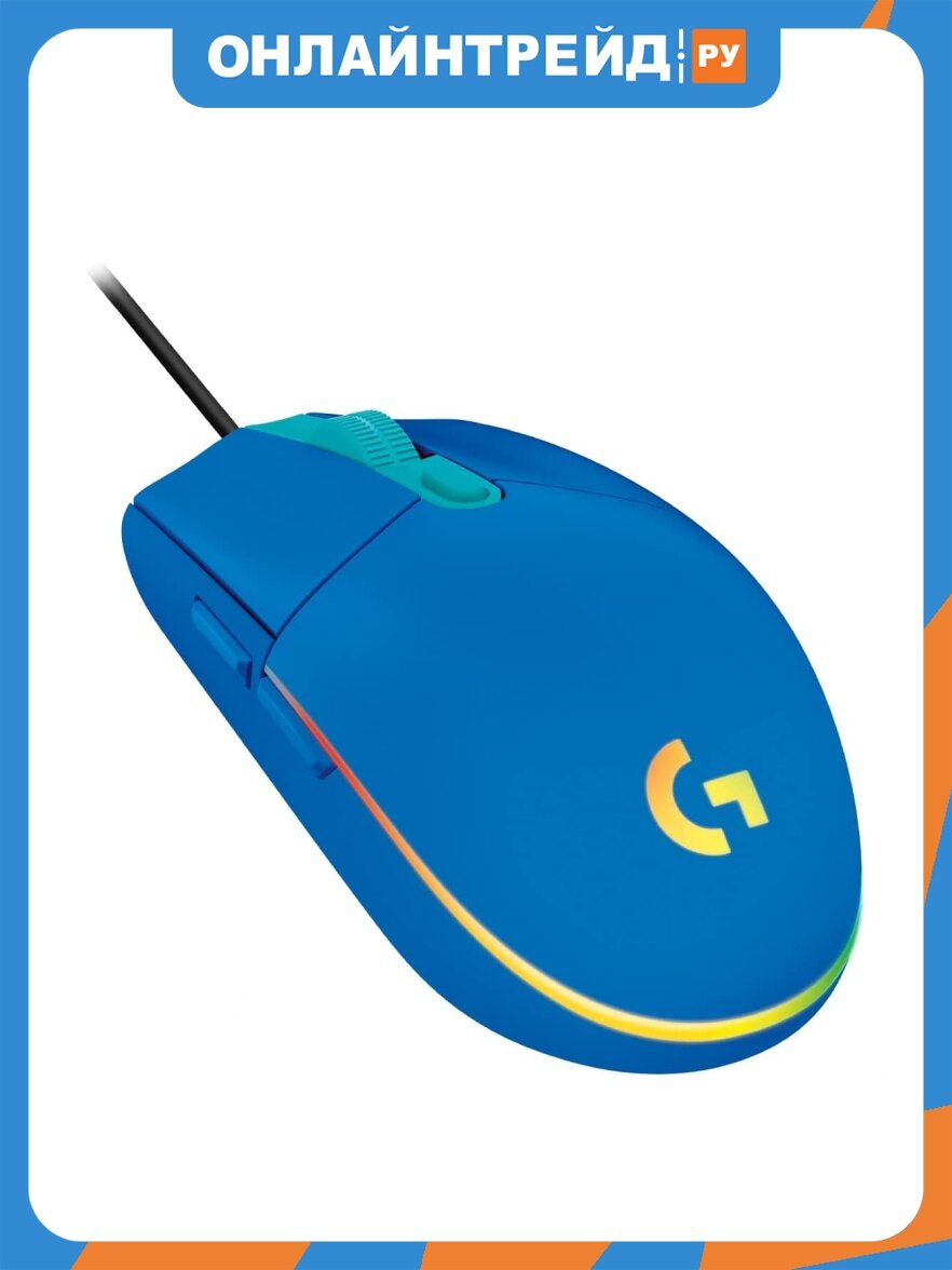 Мышь Logitech G102 Lightsync Blue (910-005810)