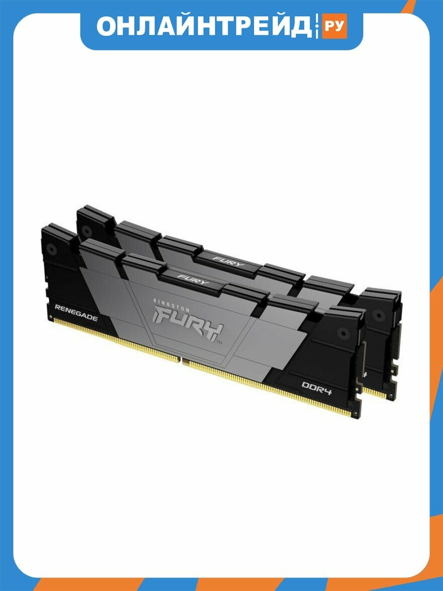 Оперативная память Kingston DIMM DDR4 32GB(2х16Gb) 3200Mhz CL16 FURY Renegade Black (KF432C16RB12K2/32)
