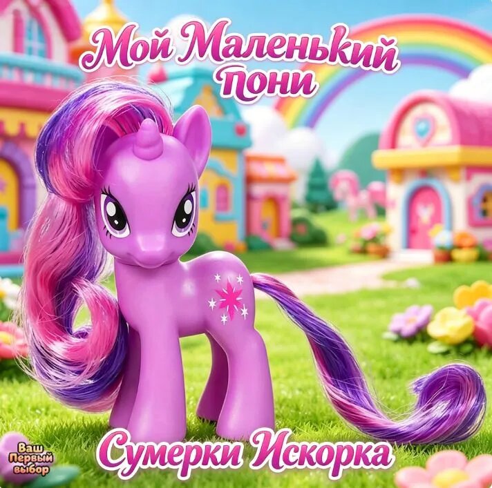 Фигурка пони Фиолетовая 8см My Little Pony (Дружба - это чудо!) ABS пластик