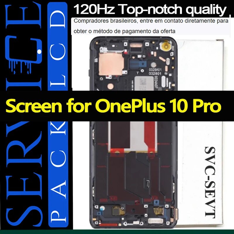Замена дисплея LTPO AMOLED 6,7 дюйма для OnePlus 10 Pro, сенсорный экран NE2210, NE2211, NE2213, NE2215, NE2217