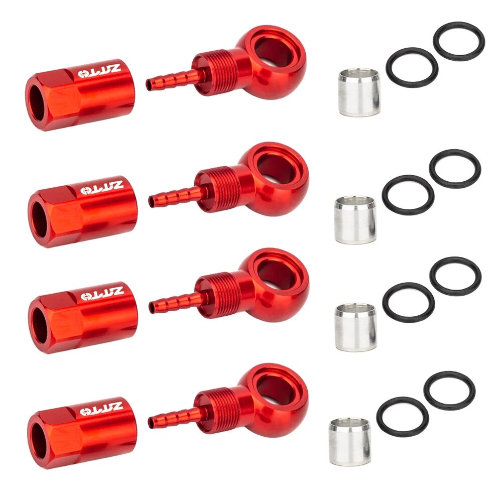 ZTTO Гидравлический Фитинг для Тормоза, RED x4