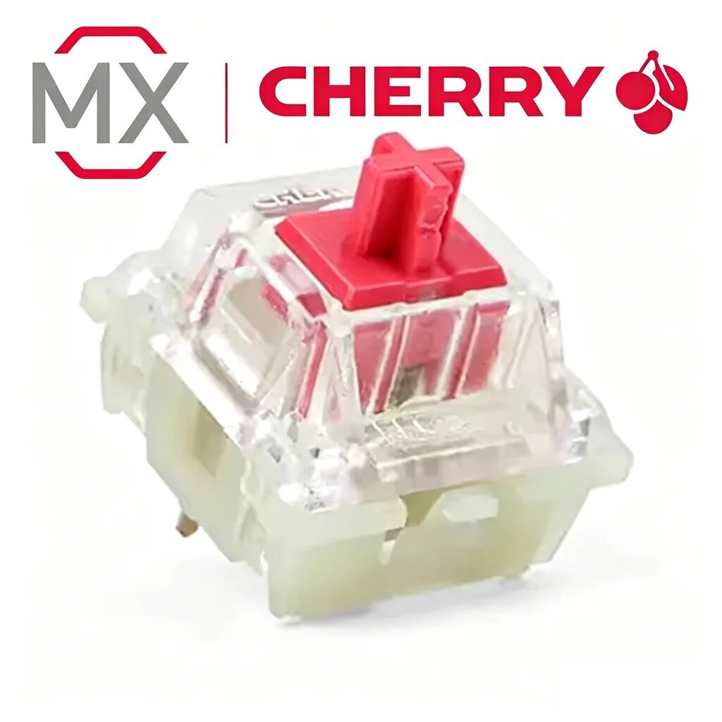 Cherry Silent Pink Переключатели 3-контактные для механических клавиатур 40 PCS