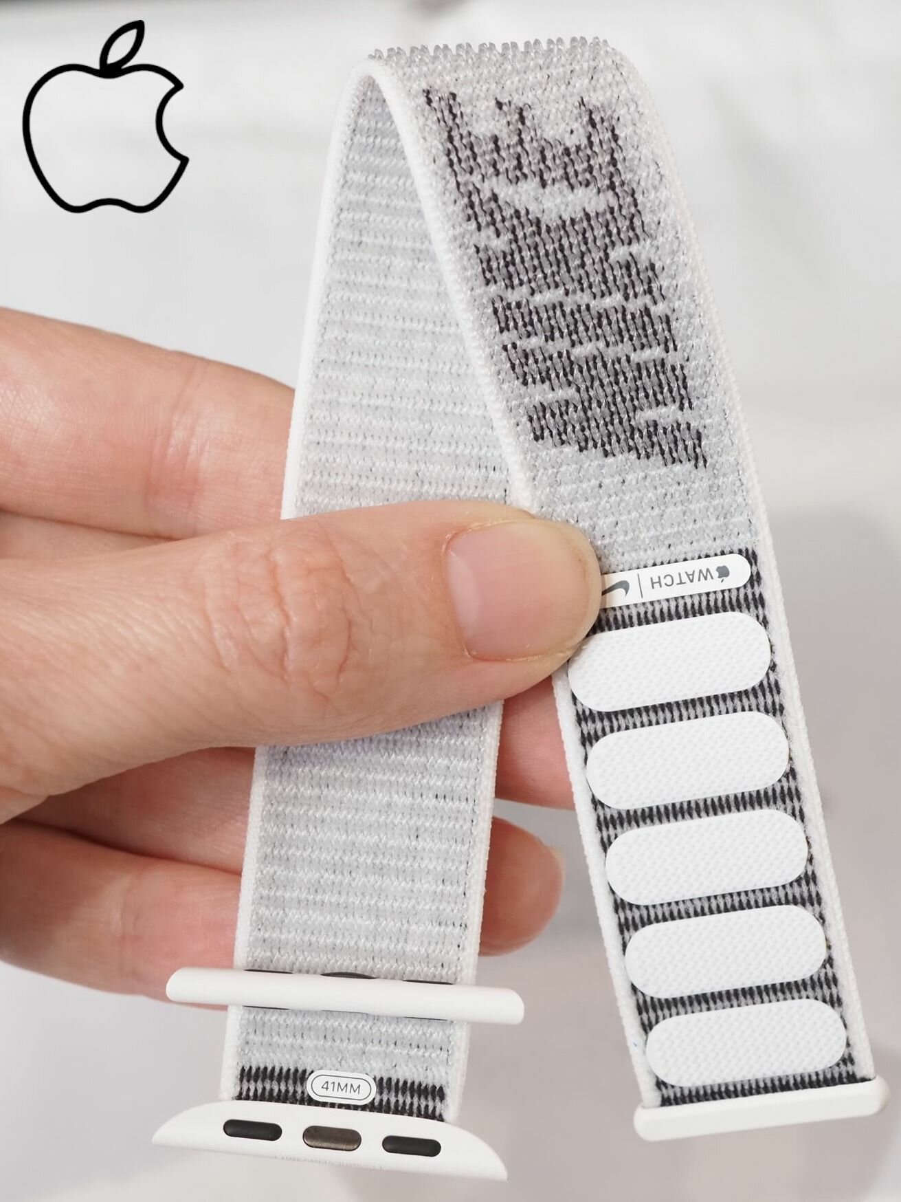 Ремешок нейлоновый/тканевый (Без коробки) Sport Loop Summit White для Apple Watch Nike 38-40-41mm (Series 1-9) 42mm (Series 10) ML2W3ZM/A