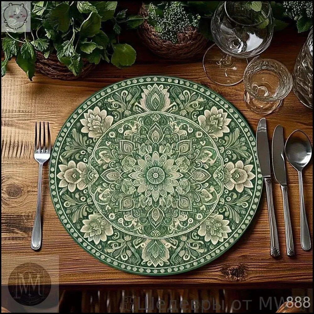 Салфетка сервировочная Полиэстер 38x38см, 2шт.
