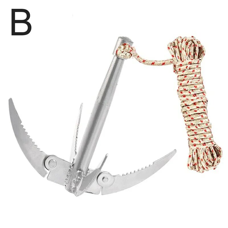 Складной якорь для лодок Stainless Steel B With 10m rope