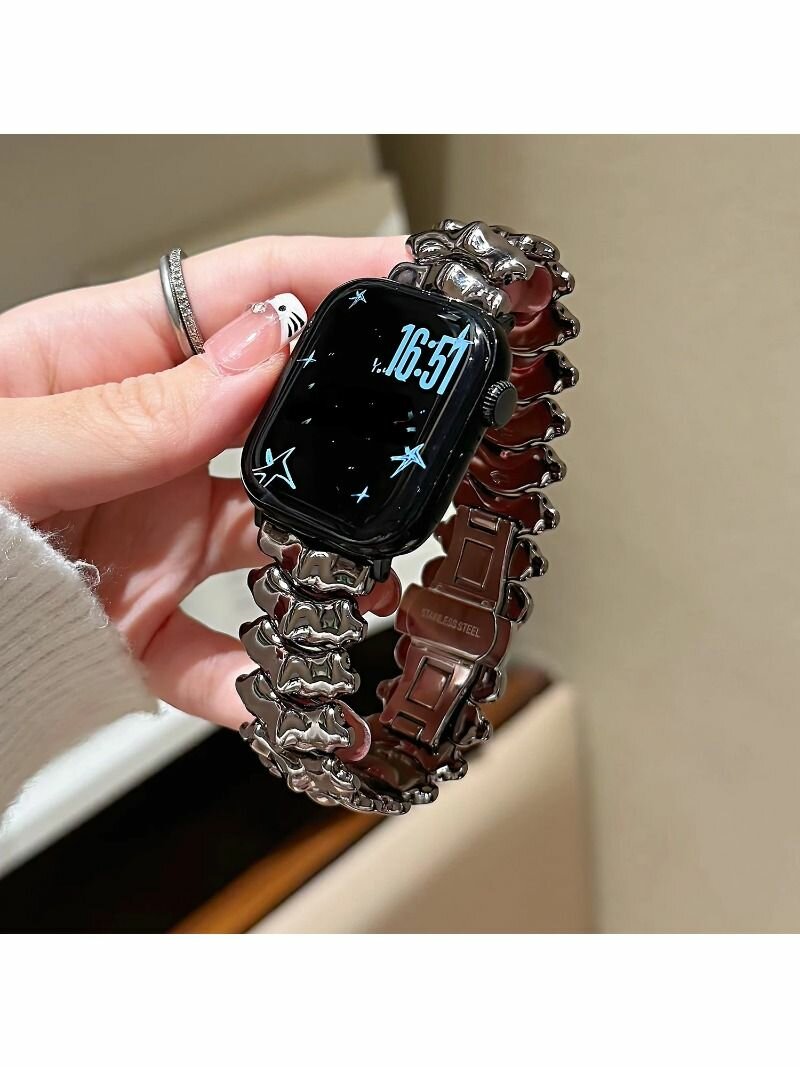 Персонализированный металлический ремень Dragon Bone для Apple Watch S11 42mm Мужский ремень для IWatch 42-38mm