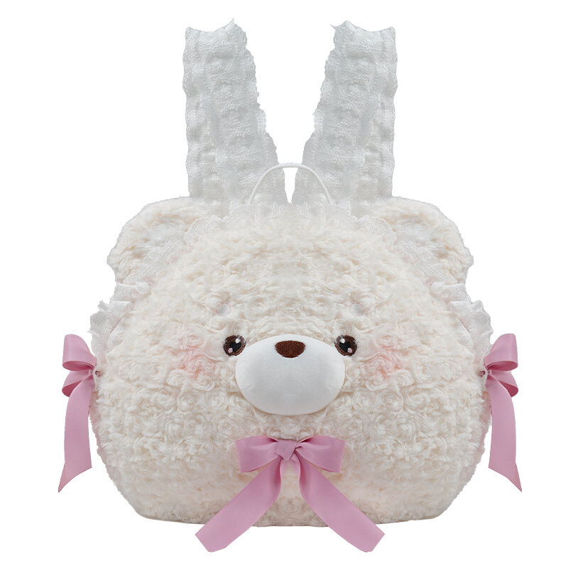 Рюкзак унисекс ABFUN WishfulTea, Bear Head Backpack-Cream Color