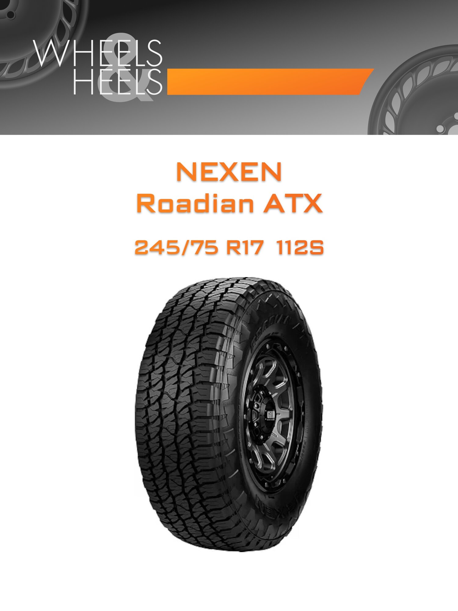 Шина автомобильная Nexen Roadian ATX AT 245/75 R17 112S SUMMER, летняя, универсальная