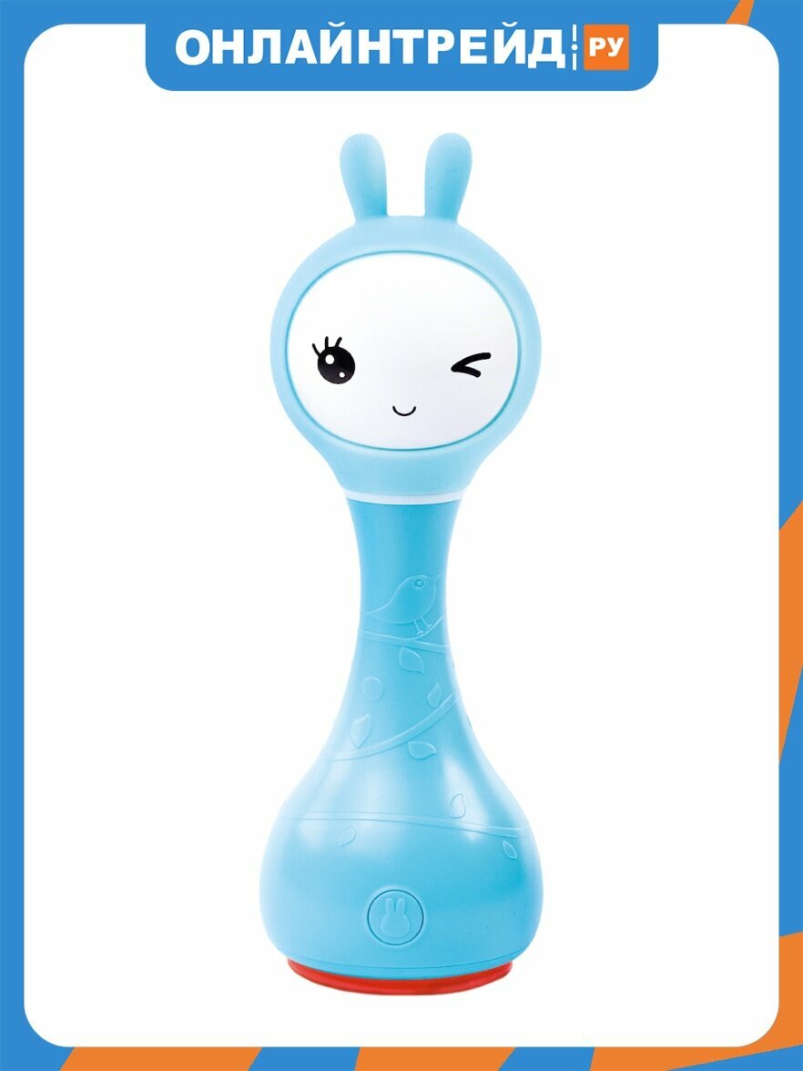 Интерактивная музыкальная игрушка Alilo Умный зайка R1 Синий трактор