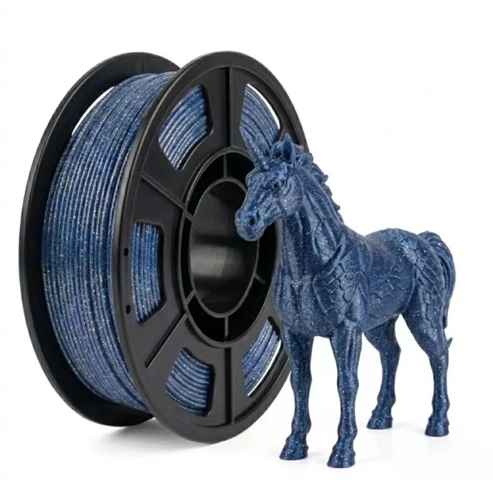 Filajoy3D Galaxy Glitter PLA филамент для 3D-печати 1.75 мм белый с золотым blue Glitter gold