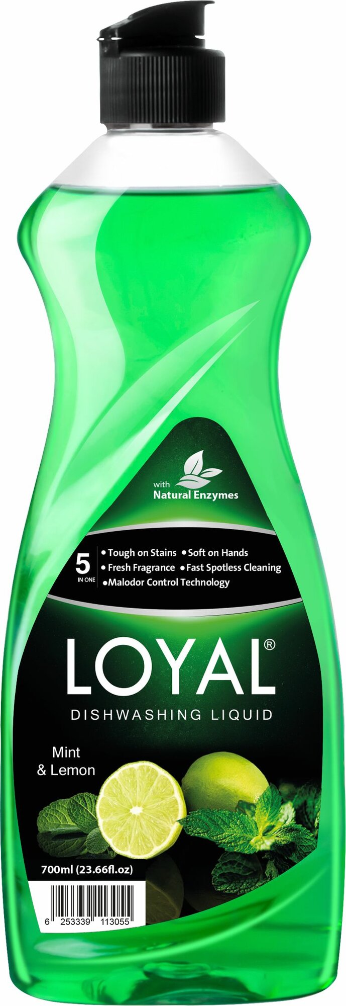 LOYAL Средство для мытья посуды Мята и Лимон 0,7 л