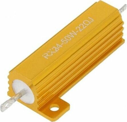 SR Passives AHP50W-22RJ Резистор: силовой; проволочный; с алюминиевым радиатором; 50Вт; 22 Ом; 5%, 1шт