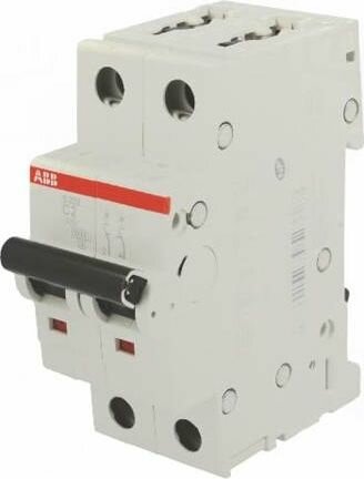 ABB S202-C2 Выключатель максимального тока, 400ВAC, Iном 2А, Монтаж DIN, 1шт