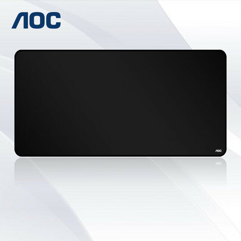 AOC Гейм-мышка с ковриком 1200x600x4 мм с закрепленными краями для офисного стола Материал：1200x600x4 мм черный