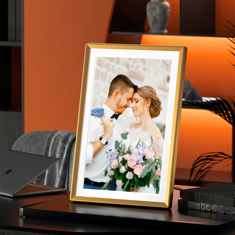 ARZOPA 10.1-дюймовый умный облако-фотофрейм с сенсорным управлением для фото и видео, настенный или настольный монтаж,