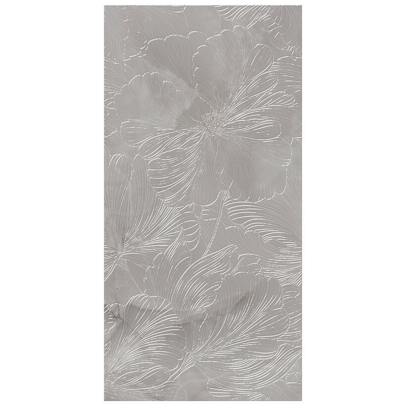 Плитка Kerlife Onix gris fiori серый глянцевая для стен 31.5x63 см, керамика (упак - 1.79 м2)
