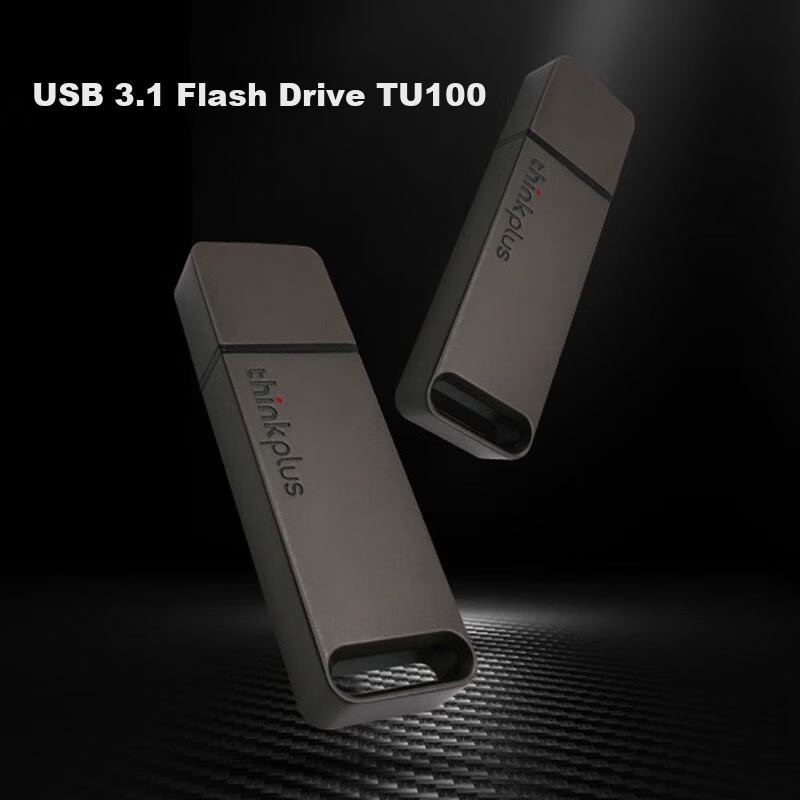 ThinkPlus TU100 Серия 1ТБ USB3.1 Металлический деловой флеш-накопитель Серый Ёмкость：1ТБВерсия：TU100 Металлический USB