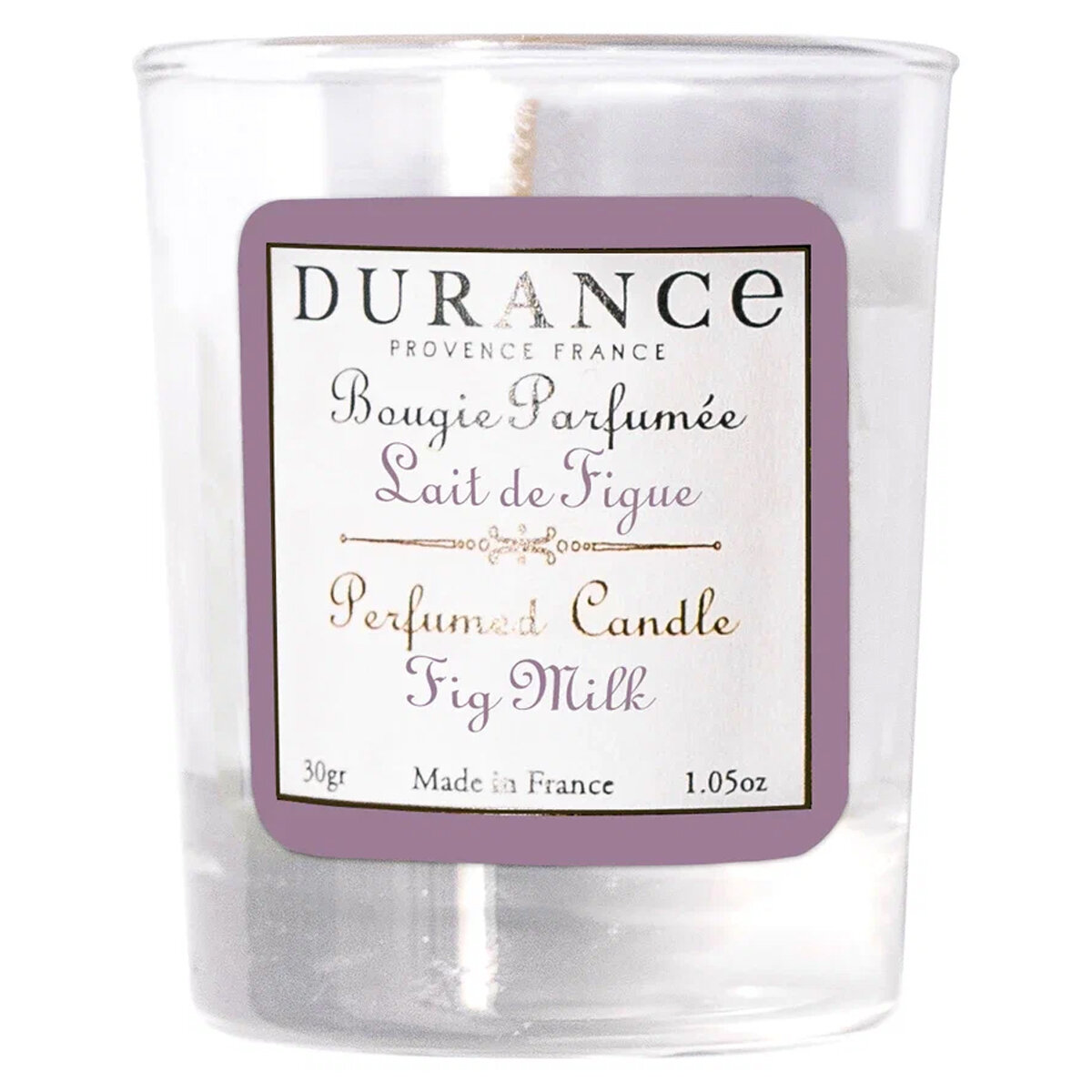 Durance Ароматическая свеча Perfumed Handmade Candle Fig Milk (сладость инжира) свеча 30г