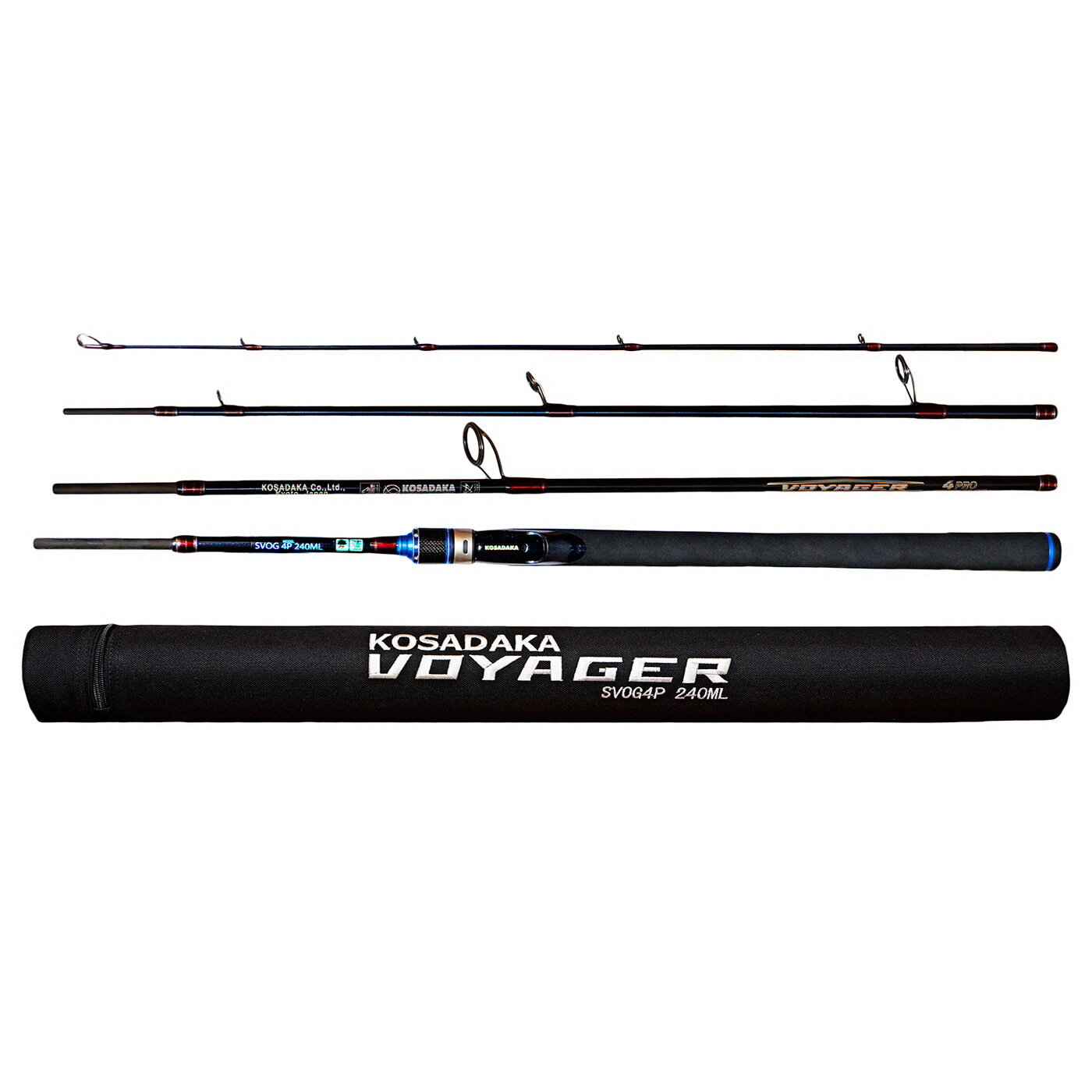 Спиннинг Kosadaka Voyager 4Pro 2.10/3-17 тубус 4 секции