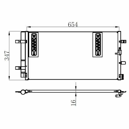 Радиатор кондиционера audi a4 2.0d 08- Oris CAU660016