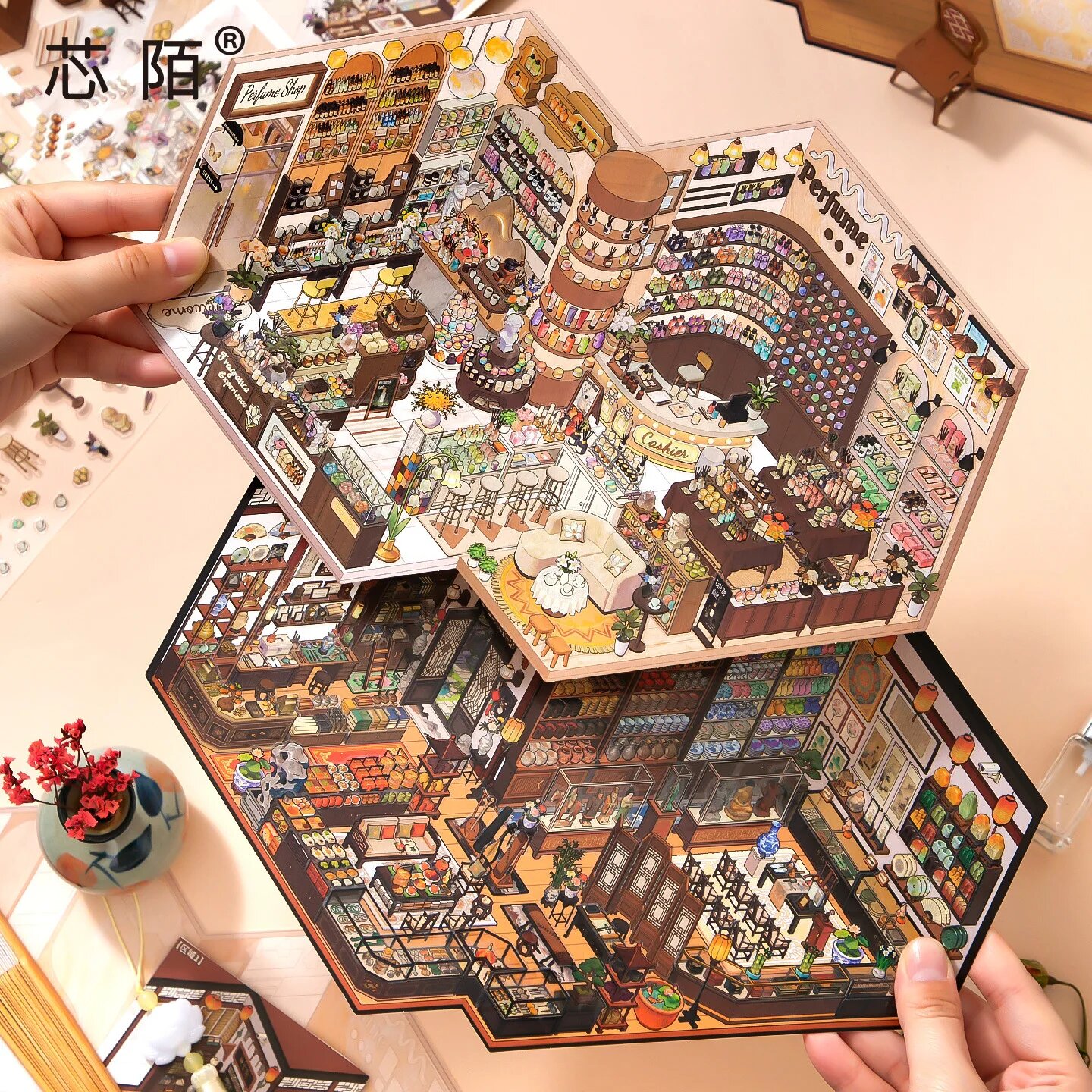 Набор наклеек JIAMEI Store Operation 4.0 Series Kawaii 3D