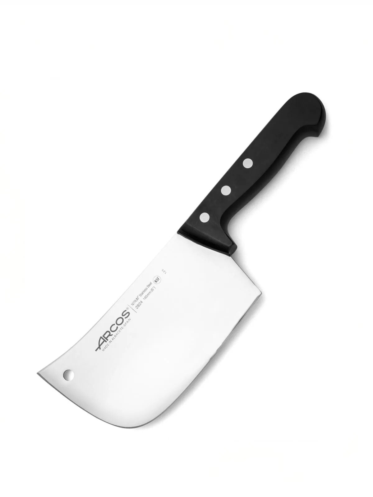 Топорик кухонный ARCOS Universal 2824-B, сталь, нескользящая рукоятка, чёрный, 16см