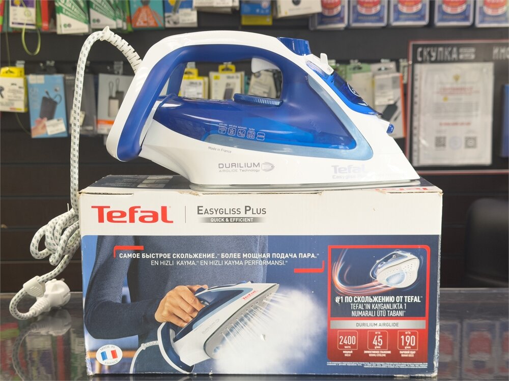 Утюг Tefal Easygliss Plus 2 FV5715E0 2400Вт противокапельная система