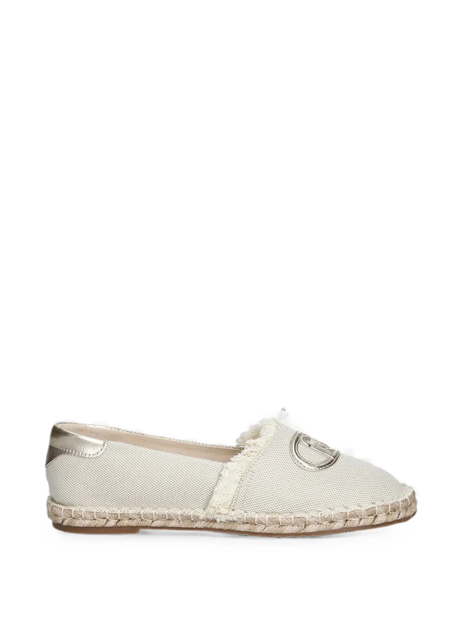 Эспадрильи Logo-plaque frayed espadrilles