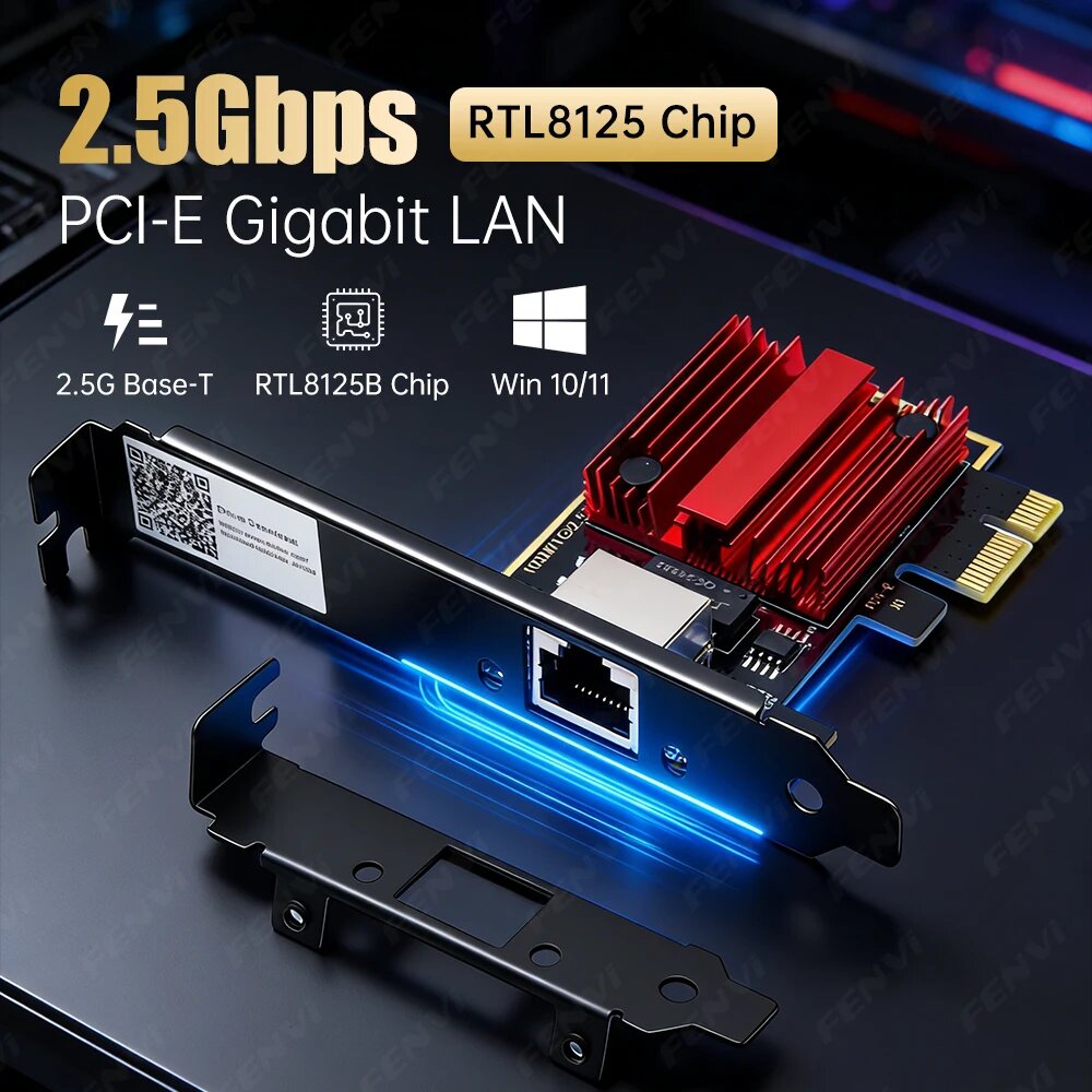 FENVI 2.5G сетевая карта PCIE RTL8125B