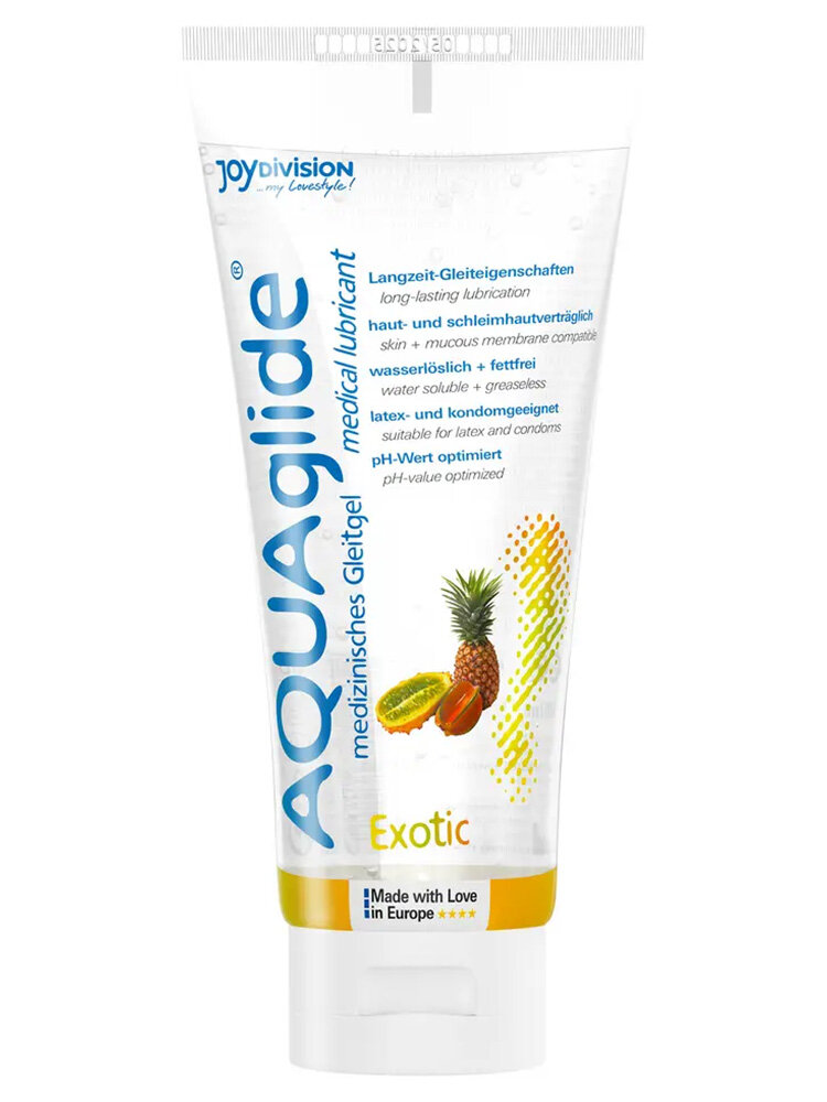 Лубрикант со вкусом экзотических фруктов Original AQUAglide Exotic, 100 мл