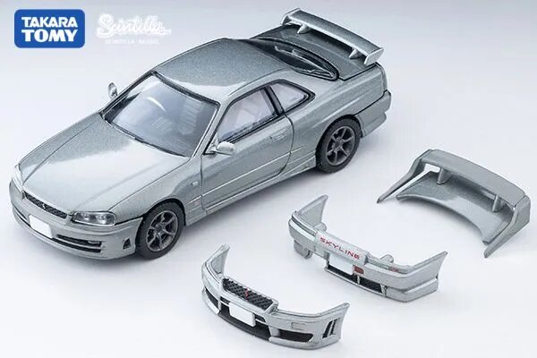 Машинка Tomytec 1/64 Tomica Limited Vintage Tomytec TLV LV-N353b Nissan Skyline 25GT TURBO GREY Alloy Car Model Collection Gift
