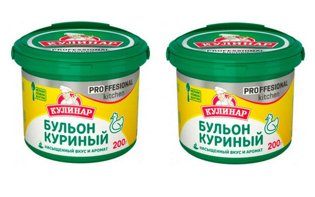 Кулинар Бульон Куриный, 200г, 2 шт