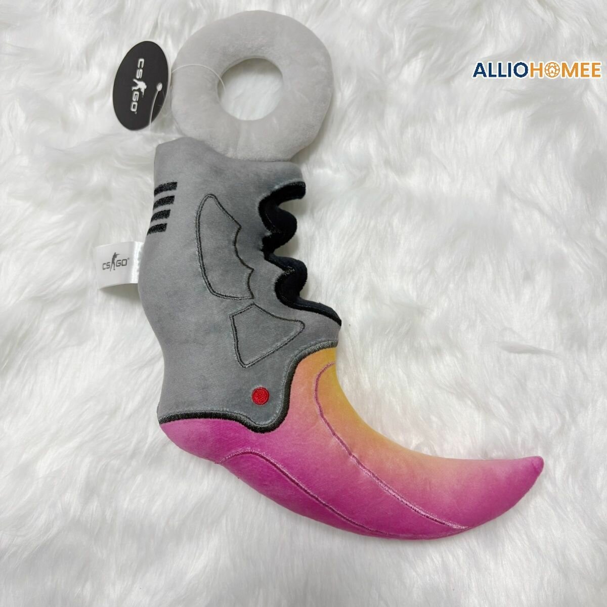 CSGO Gradient Color Claw Knife plus версия 30-сантиметровой плюшевой игрушки, подарок на день рождения, периферийное устройство CS2 Counter-strike
