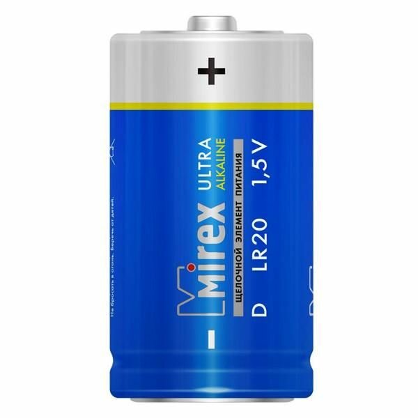 Аккумулятор Mirex LR20 shrink