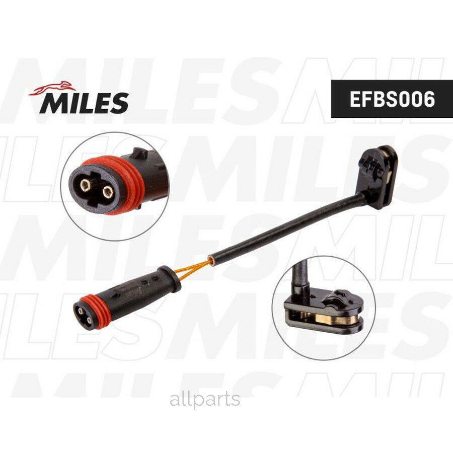 MILES EFBS006 Датчик износа торм. колодок MERCEDES SPRINTER/VW CRAFTER 06- пер.(К-т из 2шт.)