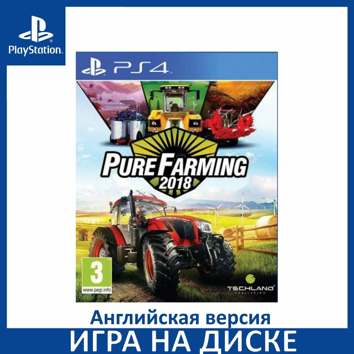 Игра Pure Farming 2018 PS4 Диск на PlayStation 4 Английская версия