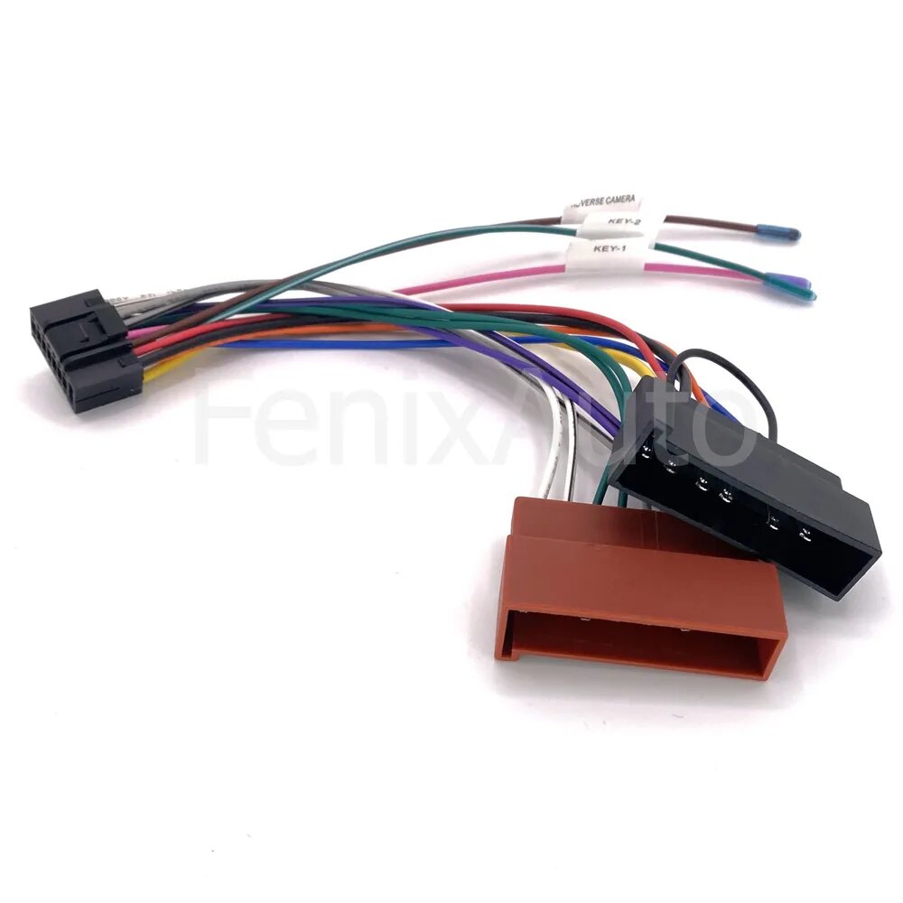 Разъем-переходник 16 pin для подключения Android магнитолы в Ford (1995-2005) / Jaguar / Lincoln (1986-2002) (Ford Focus 1, Mondeo 3 и др.)