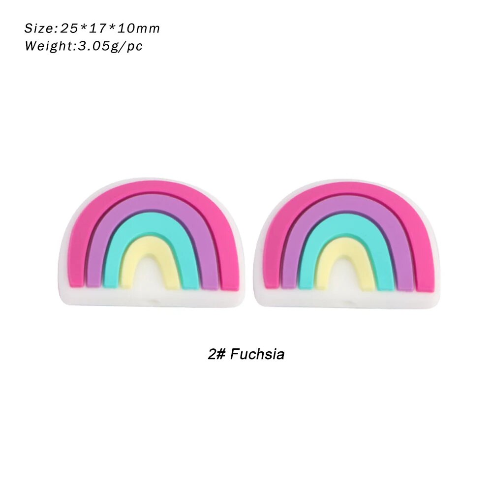 Kovict силиконовые бусины 10 шт. 10pcs fuchsia