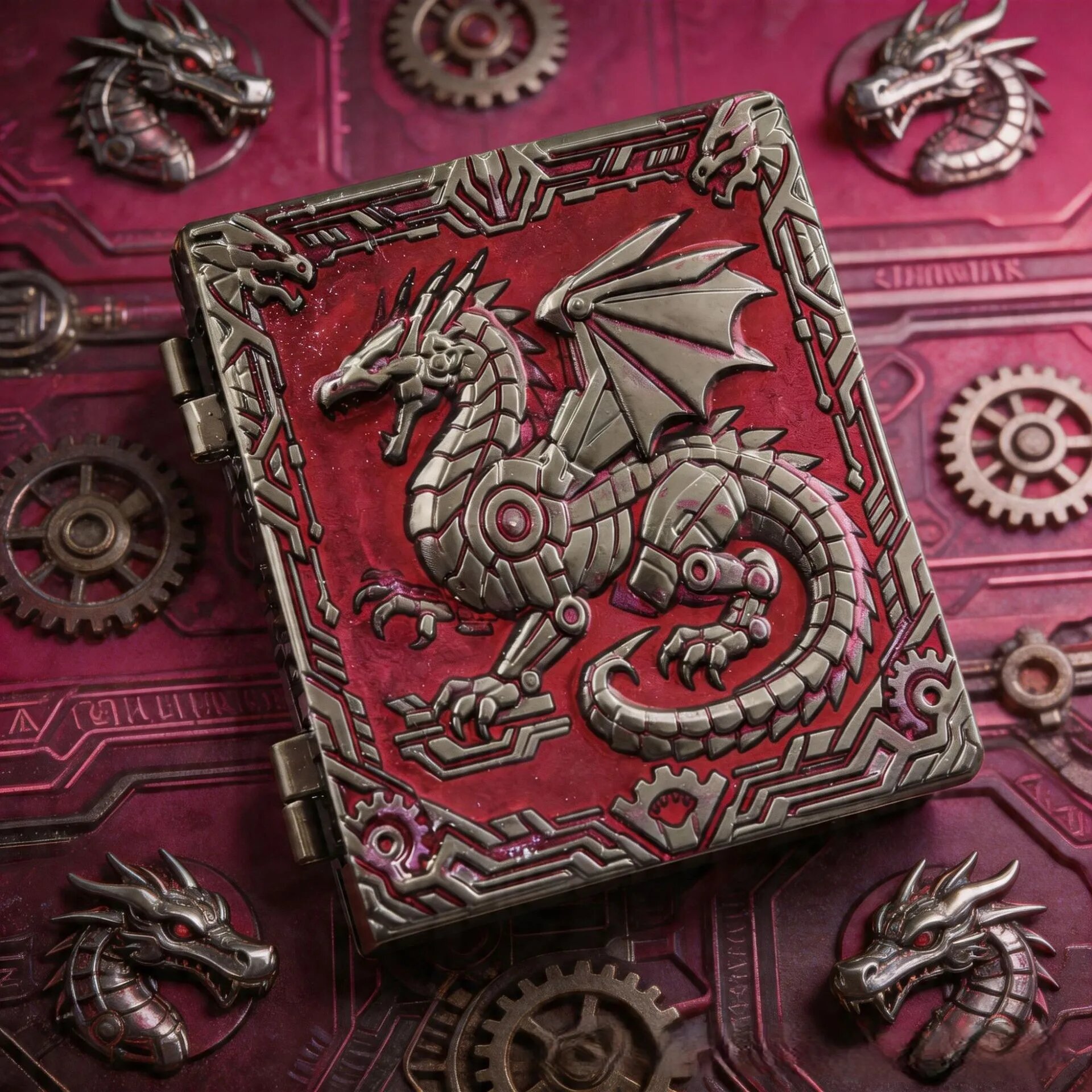 Металлические многогранные кубики для D&D 7-в-1 Красный, D