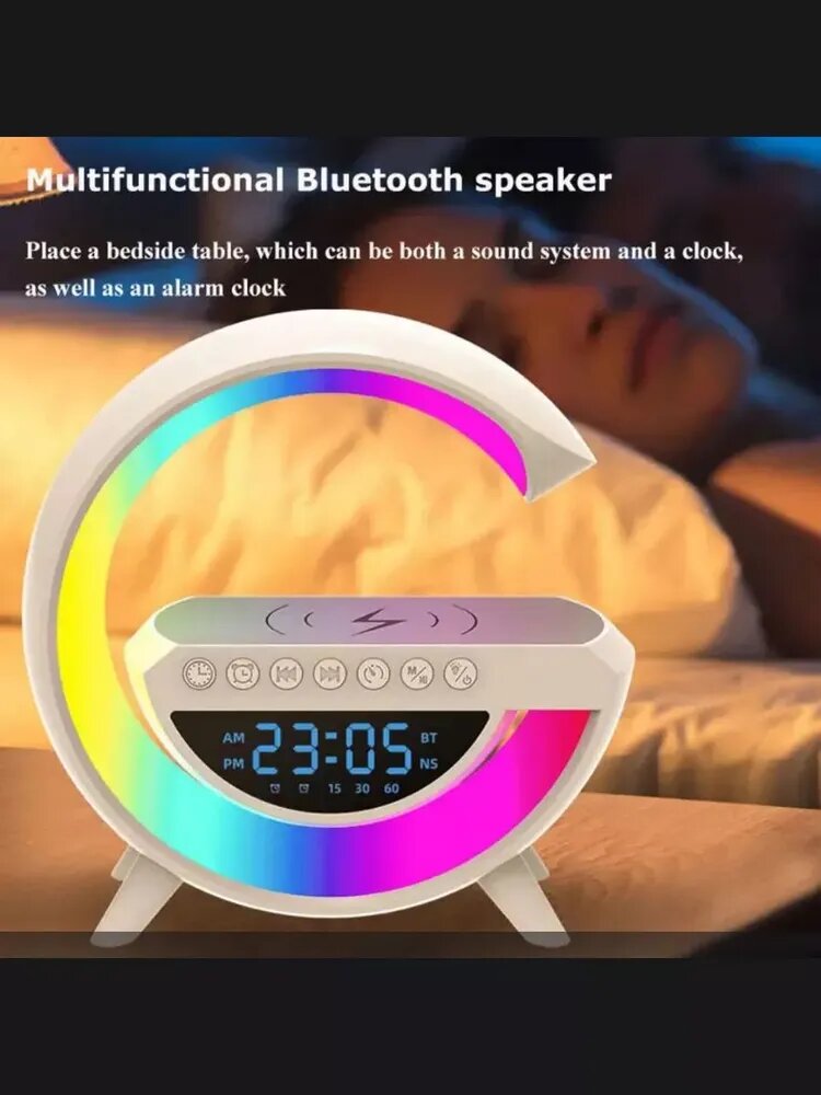 Стильная Bluetooth колонка с ночником для спальни