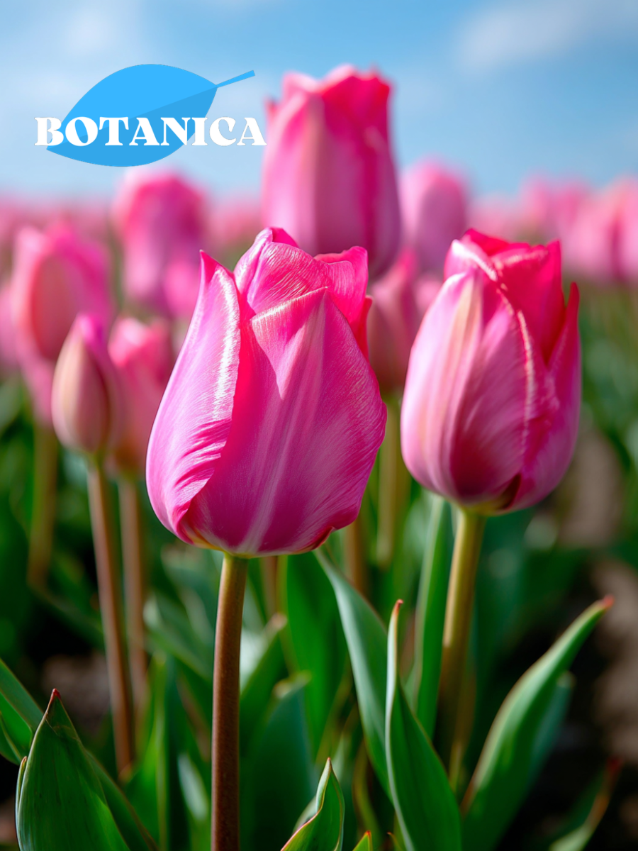 Луковицы цветов, botanica garden, Тюльпан Нигата 3 штуки (красно-розовый)