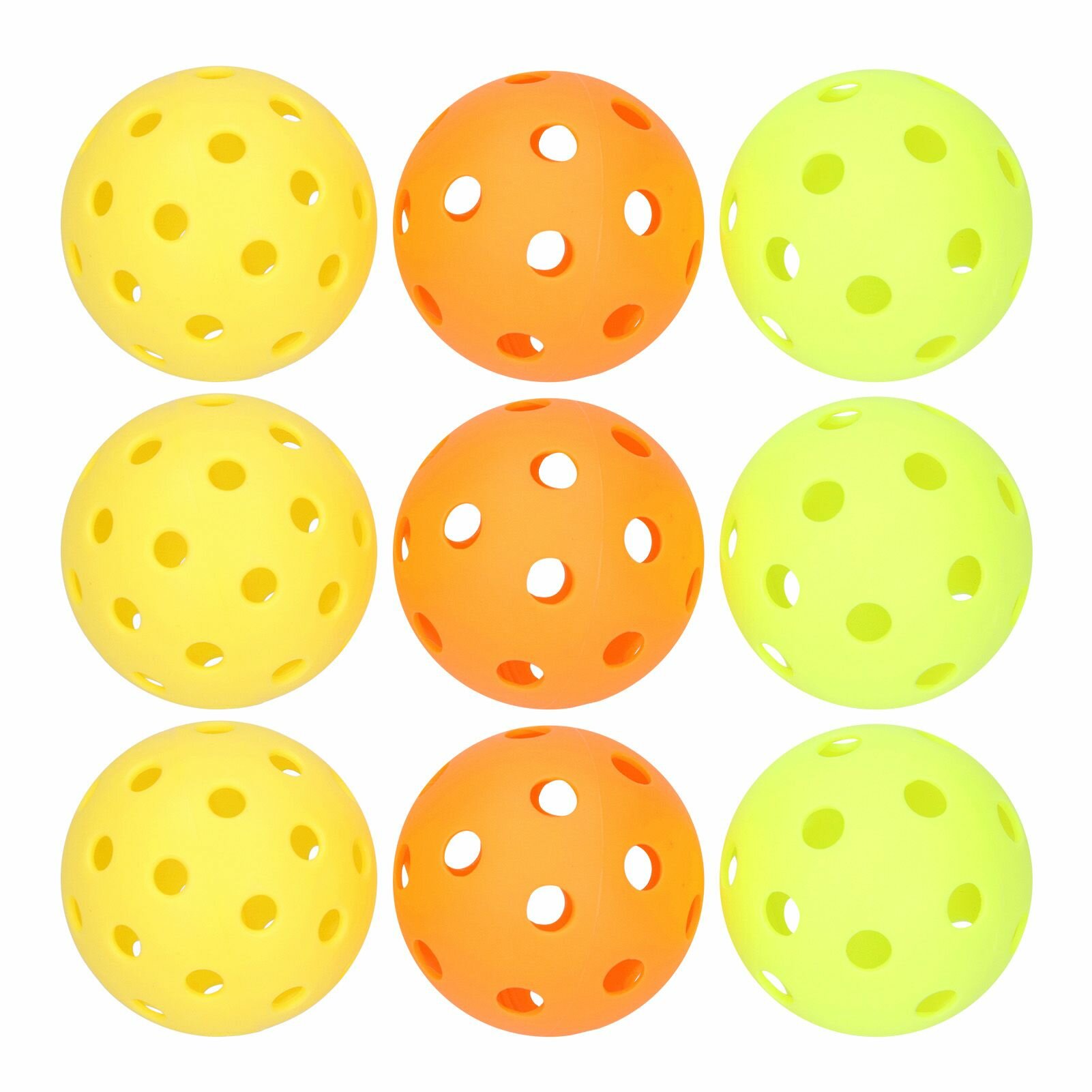 Шарики Pickleball с 40/26 отверстиями для практики в помещении и на открытом воздухе, PE Pickle Balls с ярким цветом