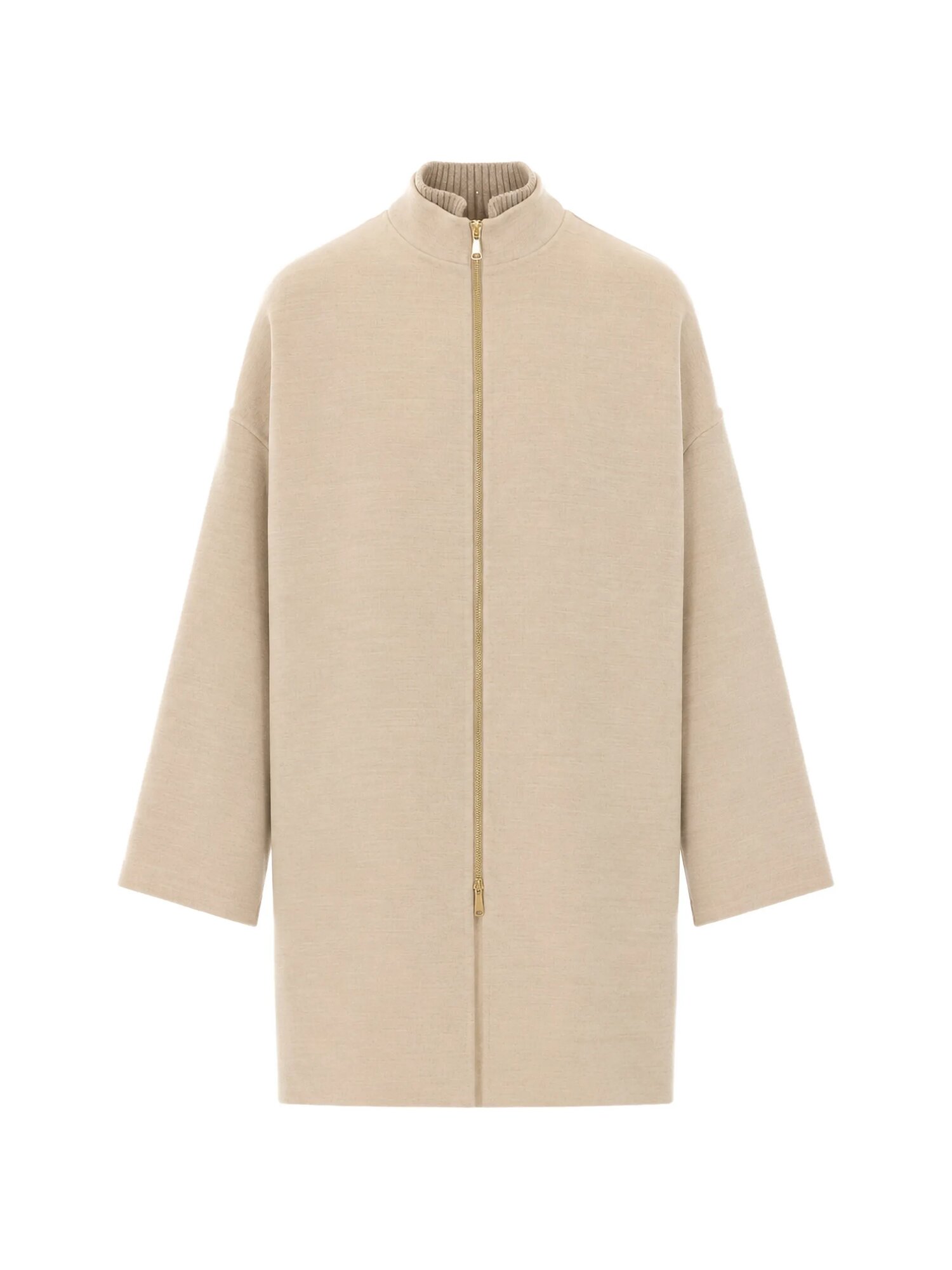 Пальто FABIANA FILIPPI Zip-up high-neck coat