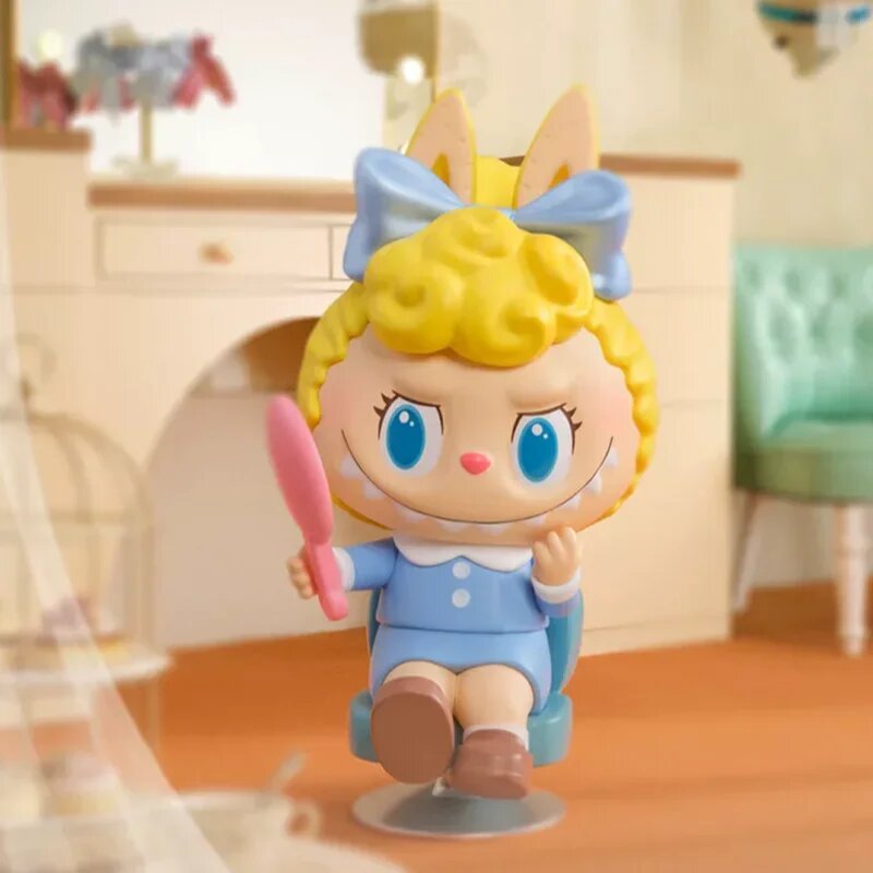 POP MART LABUBU THE MONSTERS HAIR SALON Blind Box High Ponytail