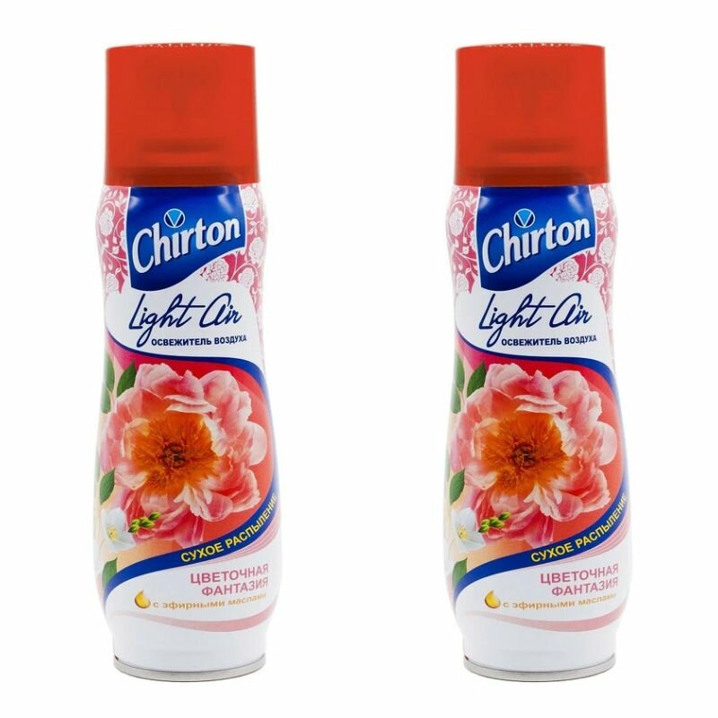 Chirton Light Air Освежитель воздуха цветочная фантазия, 300 мл, 2 штуки