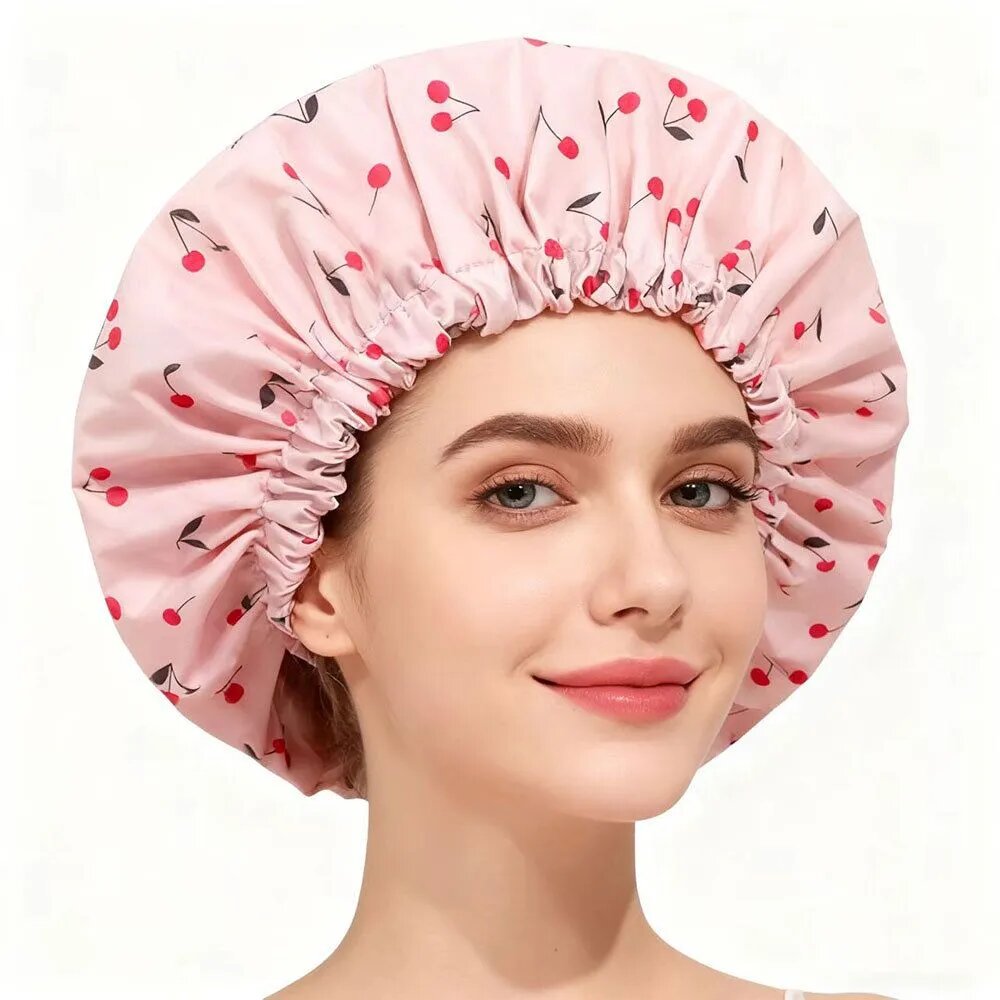 Шапочка для душа, Coffee plaid sealed shower cap — фото 1