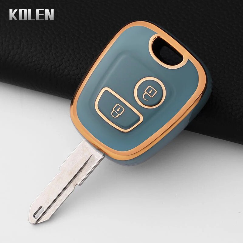 Чехол Для Ключей Из ТПУ Для Peugeot 106, 107, 206, 207, 307, Citroen C1, C2, C3, GE-Gray only case