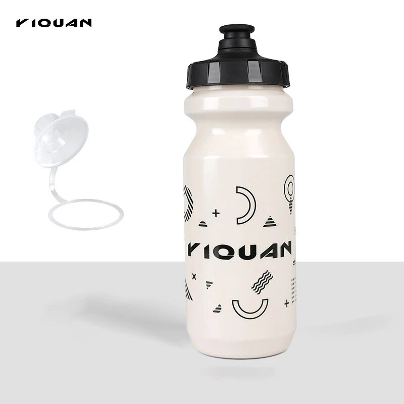 Пластиковая спортивная бутылка для воды ESLNF 600 мл Белый, Milk tea color