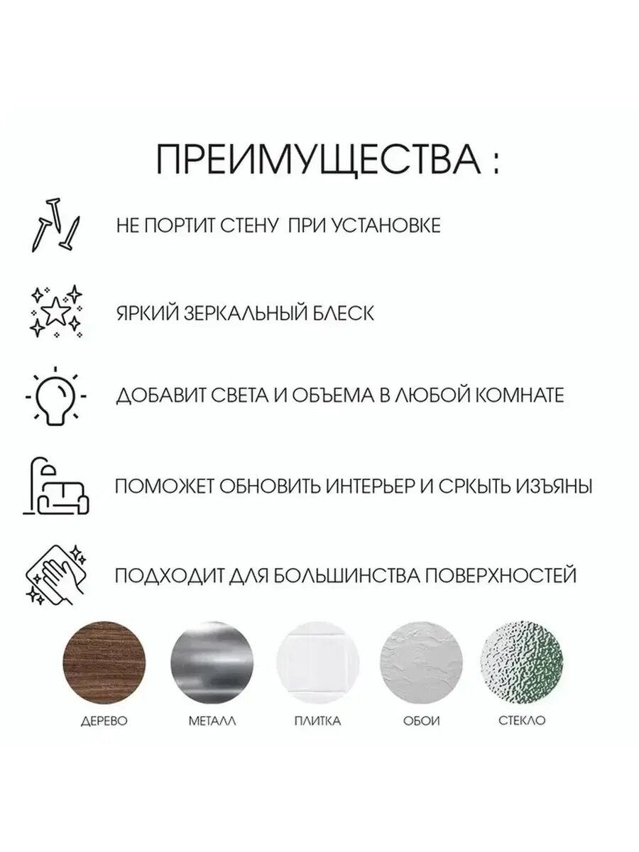 Зеркальные интерьерные ромбы для стильного декора
